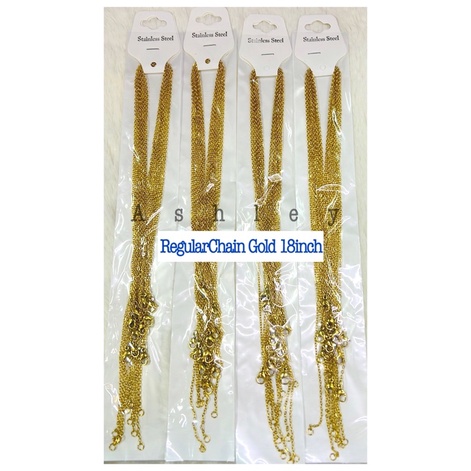 Stainless Gold Regular Chain 10pcs Per pack Dancingchain PerPack 10pcs ...