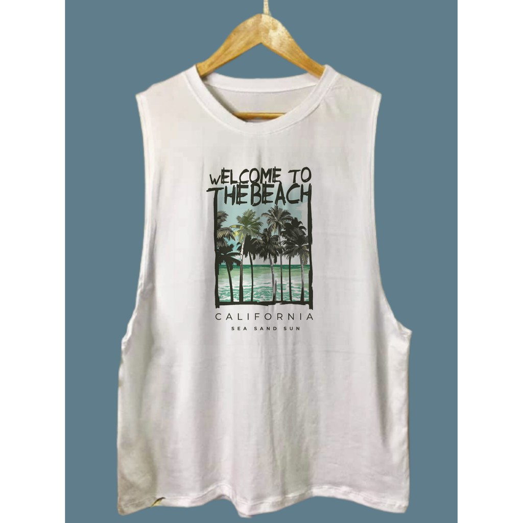 Summer Muscle Tee / Sando for Men (Graphic Design Digital Print Muscle ...