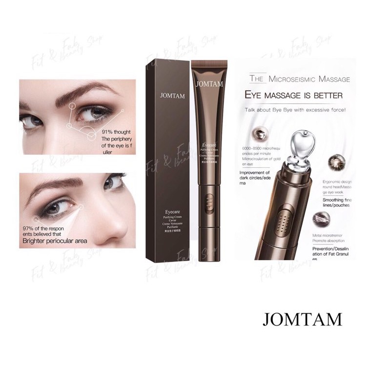 JOMTAM 20g Eye Cream with Massager - Eye Treatment for Eye Bags ...