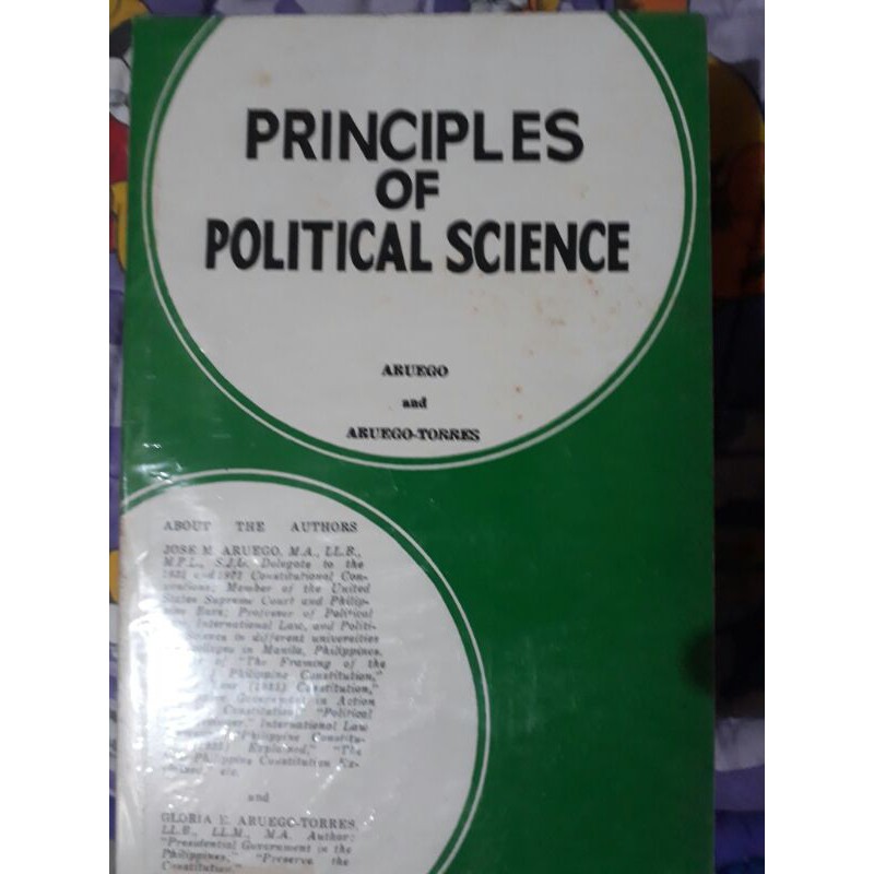 PRINCIPLES OF POLITICAL SCIENCE BY ARUEGO | Shopee Philippines