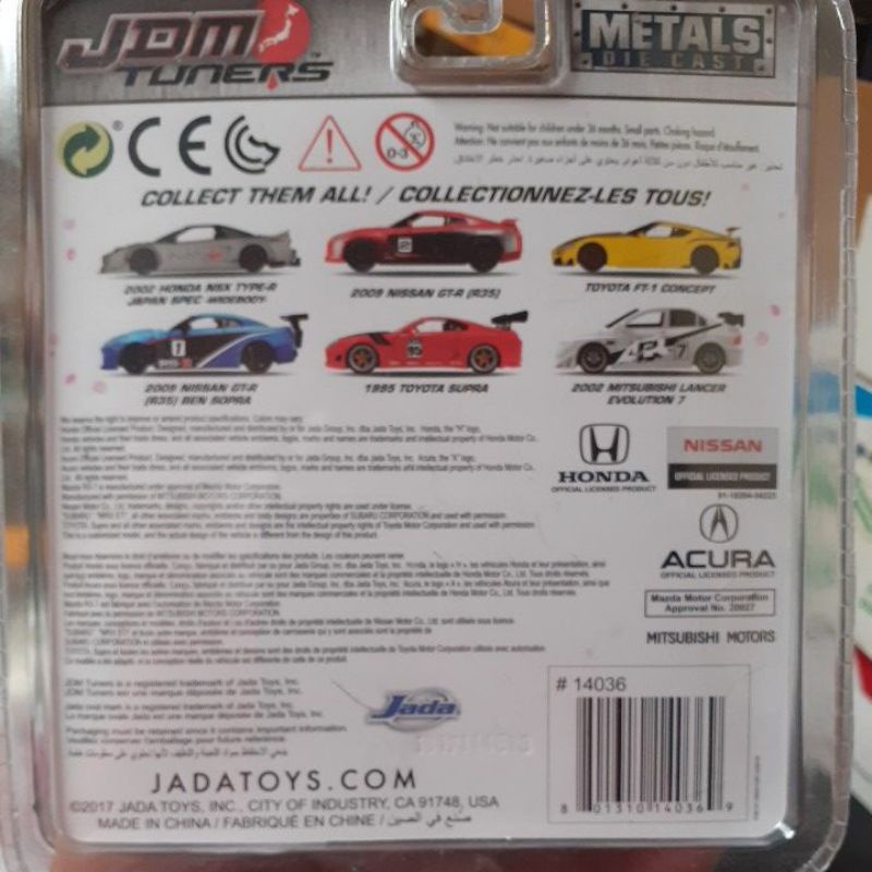 Jada JDM Tuners Metal Diecast 1:64 | Shopee Philippines