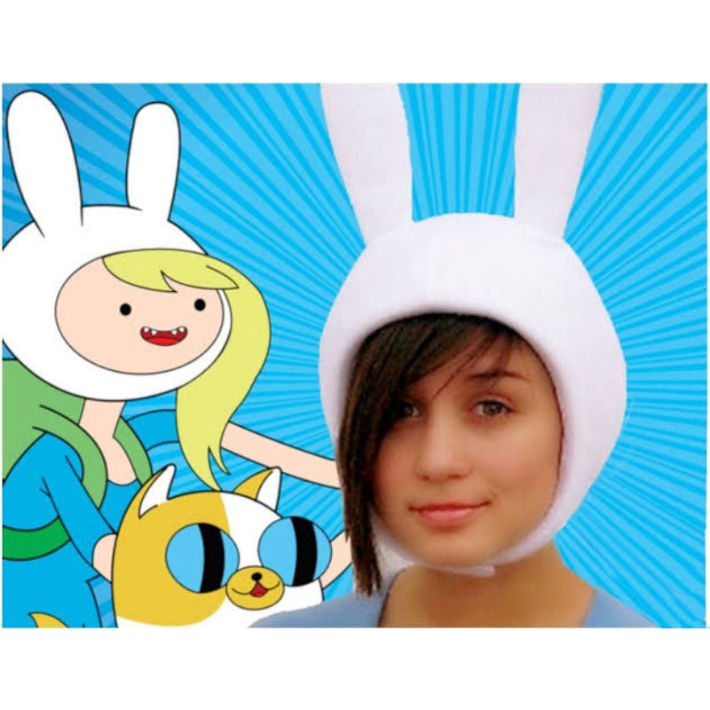 Fiona Adventure Time Hat / Bunny Hat / rabbit hat / finn hat | Shopee ...