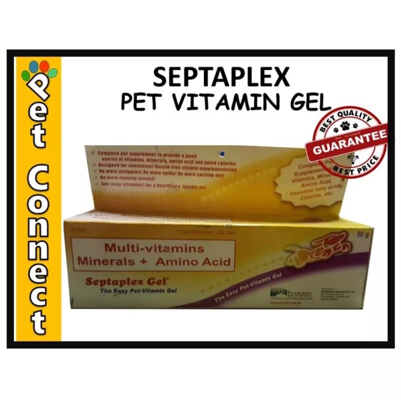 Septaplex Pet Vitamin Gel 50g | Shopee Philippines