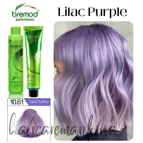 10.61 LILAC PURPLE Bremod Hair Color - With Oxidizer Set | Shopee ...