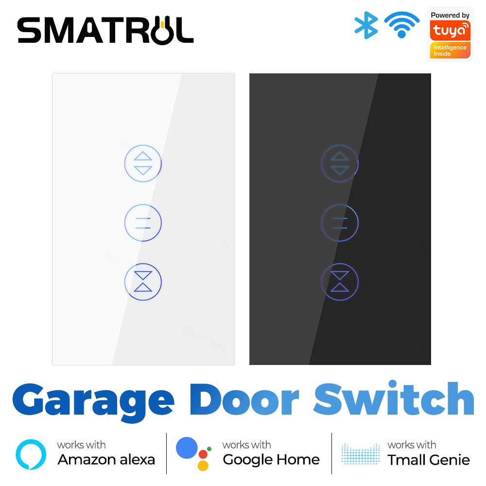 SMATRUL Tuya Smart Wifi Touch Switch Garage Rolling Door Wall Glass ...