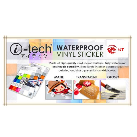 I-Tech Vinyl Sticker Waterproof A4 (20Sheets) | Shopee Philippines