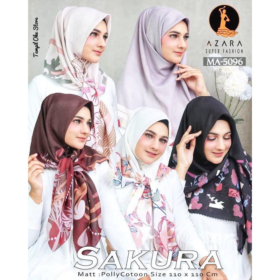 Sakura AZARA HIJAB MOTIF QUALITY HIJAB | Shopee Philippines