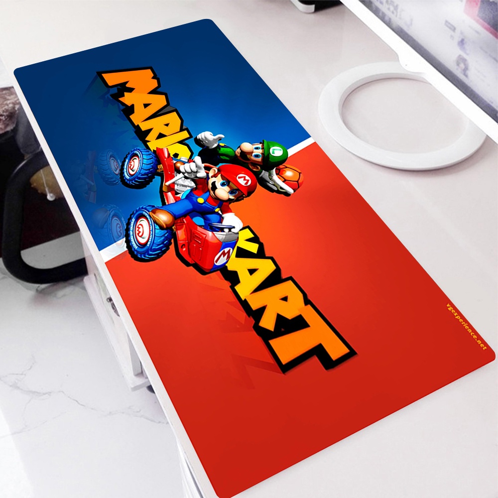 Super Mario Mouse Pad Anime Computer Large Rubber Gaming Mousepad Gamer ...