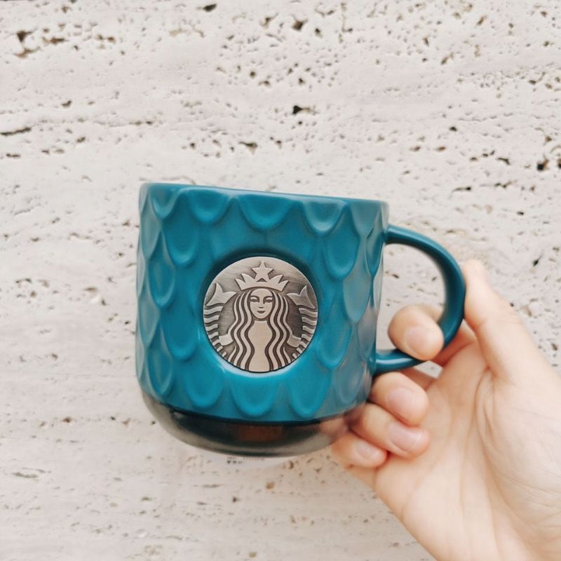 TheSirenPH MERMAID SCALE MUG WITH BADGE | Shopee Philippines