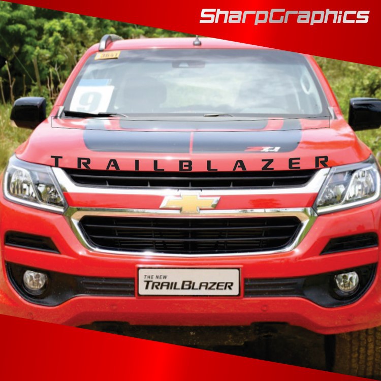 Trailblazer Colorado Tracker Hood Sticker Mitsubishi Set Sticker Decal ...