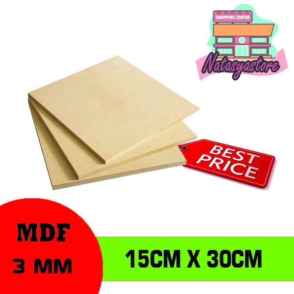 KAYU Mdf Wood BOARD/MDF BOARD Size 3mm Thickness 15cm x 30cm | Shopee ...