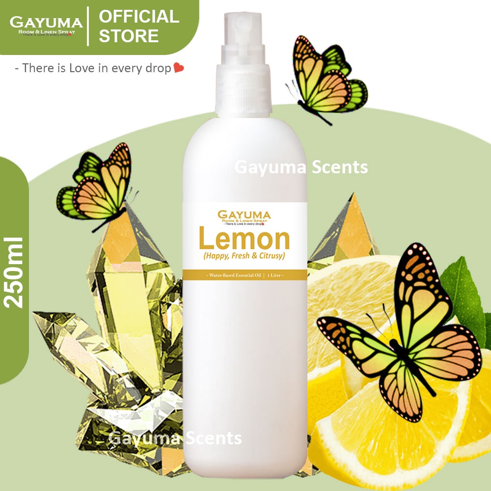 Gayuma LEMON Premium Hotel Scent Fragrance Room Car Linen Disinfectant ...