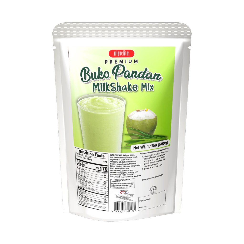 Buko Pandan Milkshake Powder 1 Kilogram Pack | Shopee Philippines