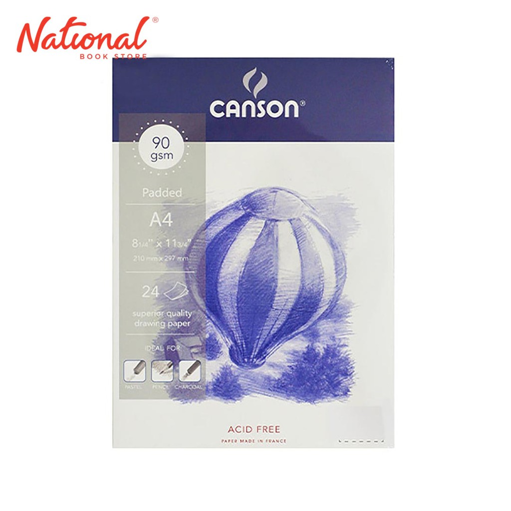 Canson Sketch Pad A4 24 Sheets Balloon National Book Store | Shopee ...