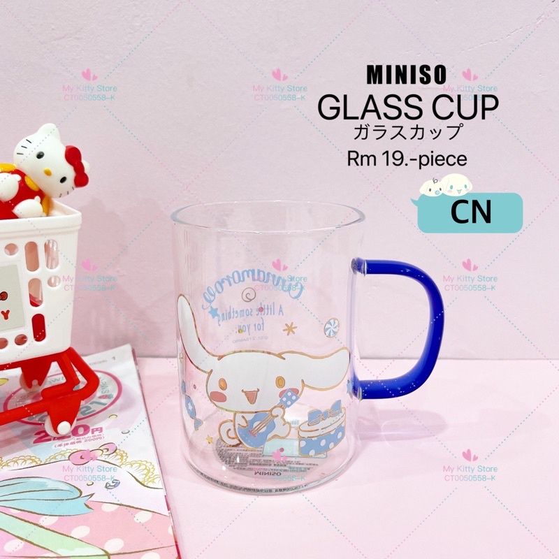 Miniso Shanghai X Sanrio My Melody Cinnamoroll Glass Cup Mouth Washing ...