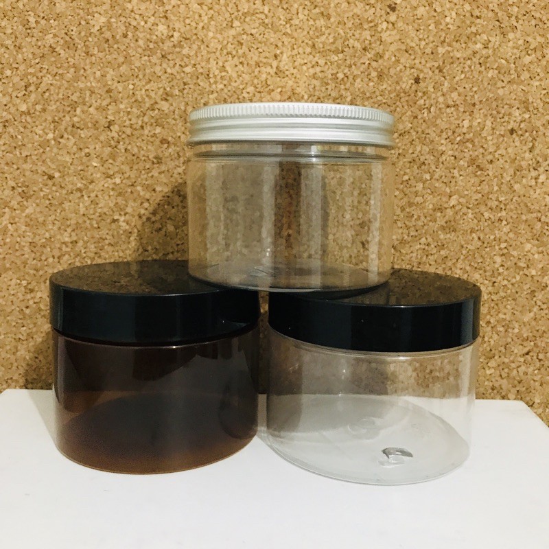 300g cream Jar Plastic Body Scrub Container Body Lotion Jar | Shopee ...