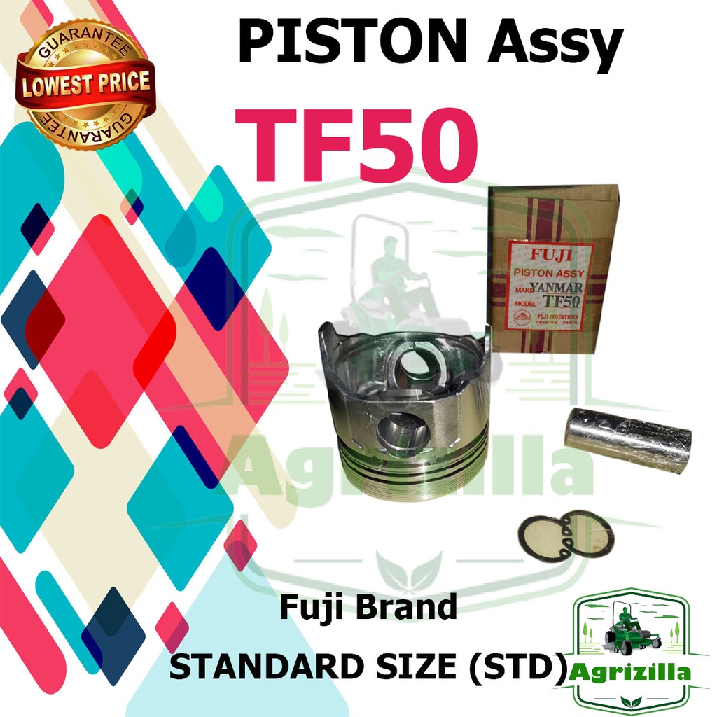 Piston Assy Yanmar TF50 TF60 TF75 TF80 TF85 Water Cooled Diesel Engine ...