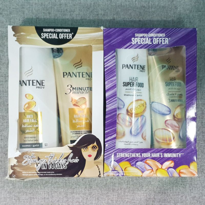 Pantene Shampoo+Conditioner SET | Shopee Philippines