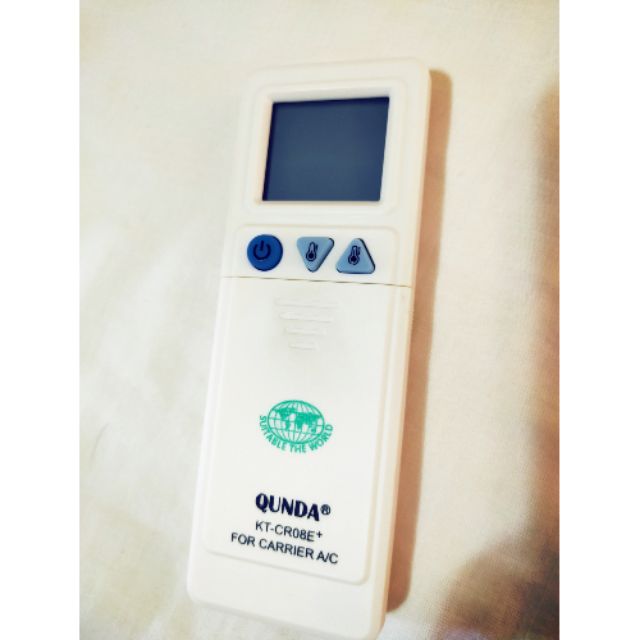 Qunda Carrier Aircon Remote KT-CR08E+ | Shopee Philippines