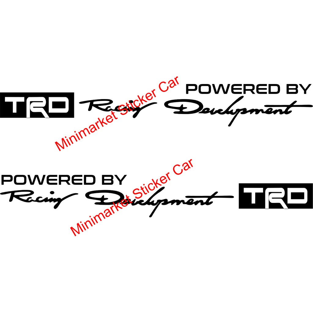 Trd racing development poered sticker by toyota car sticker | Shopee ...