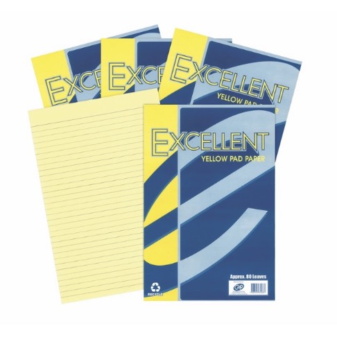 Excellent / Inspire Yellow Pad Paper 10 pads in 1 pack | Shopee Philippines