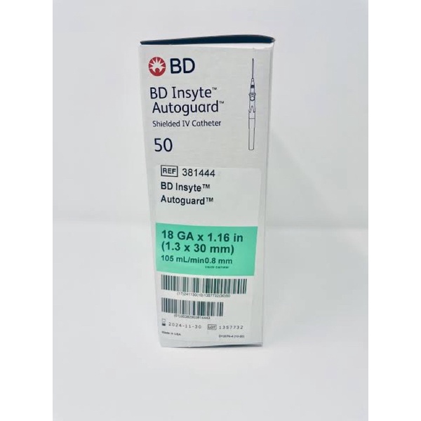 BD Insyte with Wings IV Catheter (G18, G20, G22, G24) (Per Box ...