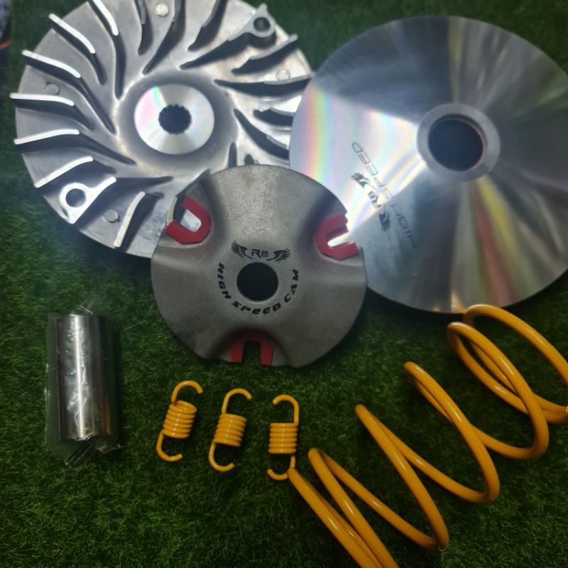 Nmax 155 Racing 13.5 degree pulley set with center spring and clutch ...