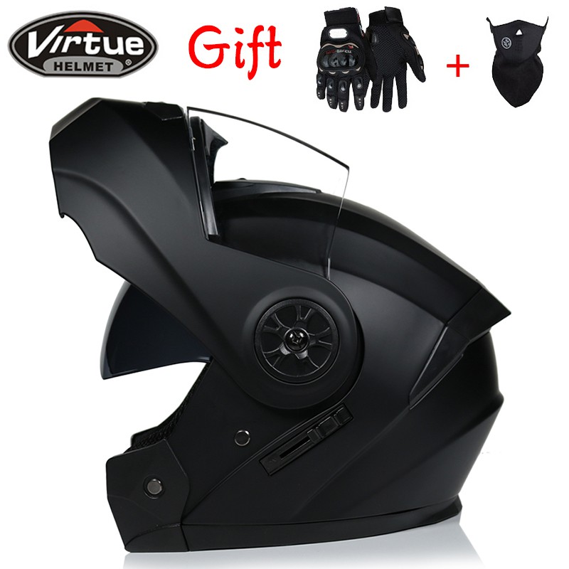 Motorcycle helmet Flip up helmet with inner sun visor ORZ-161 | Shopee ...