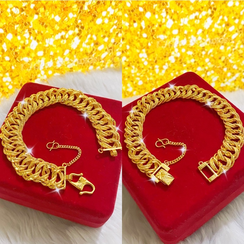 HAND CHAIN (BRACELET) CENT HOOK COP 916 (bangkok Gold 24k Korean Gold ...