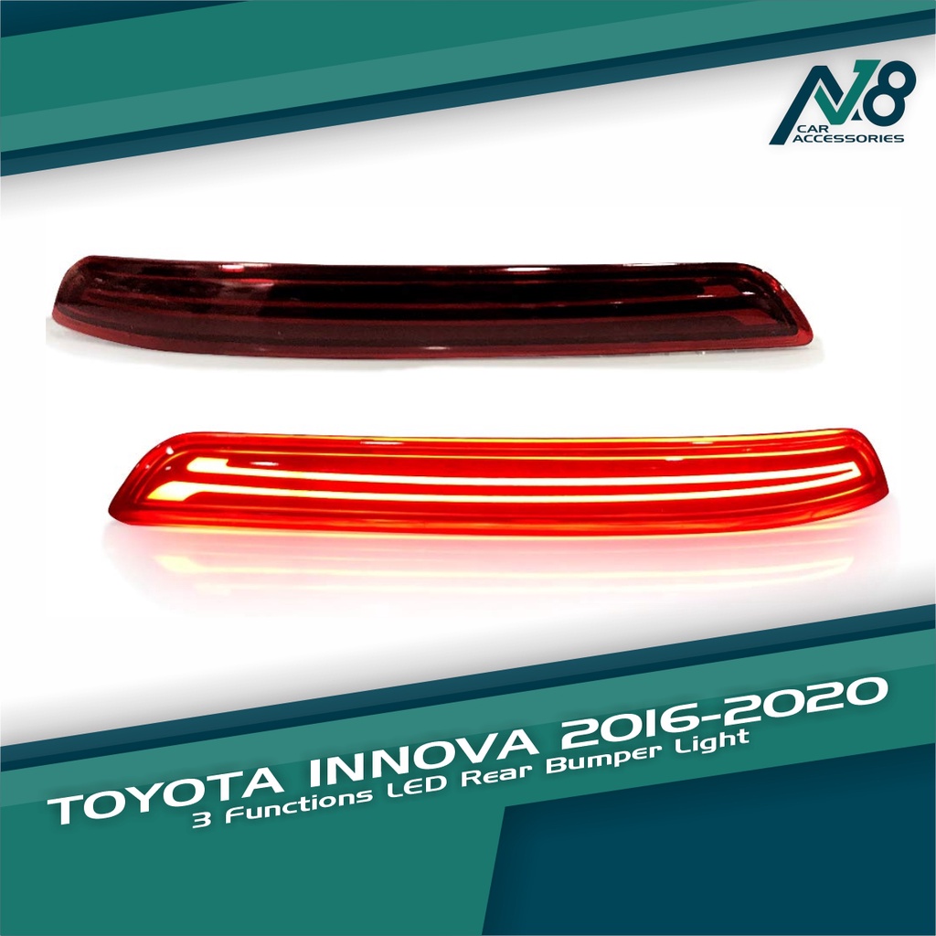 Toyota Innova LED Rear Bumper Reflector 2016-2020 | Shopee Philippines