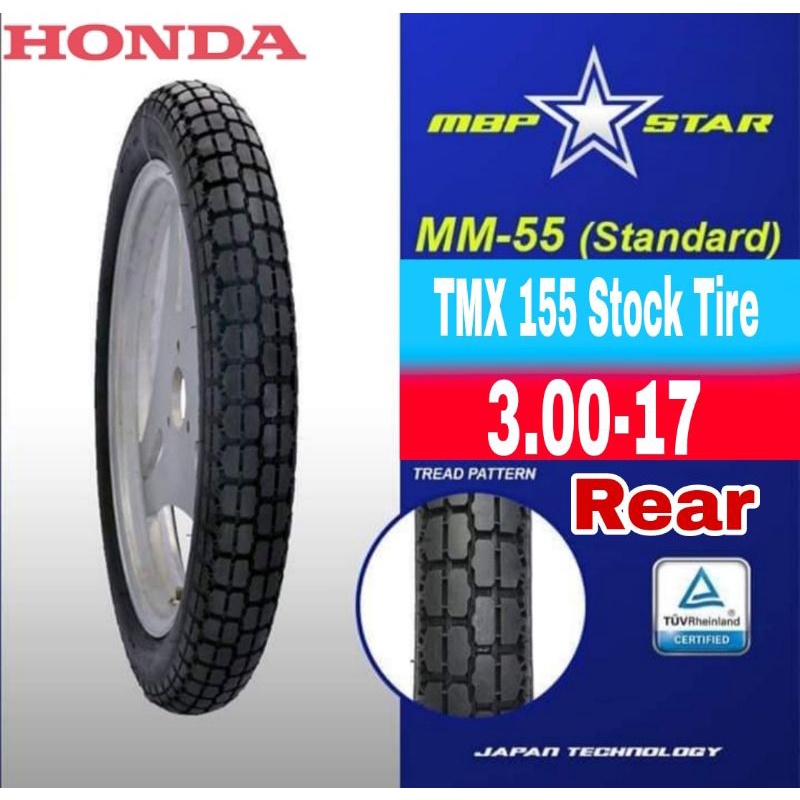 MBP Tire for Tmx 155 JAPAN (Rear 3.00-17) | Shopee Philippines