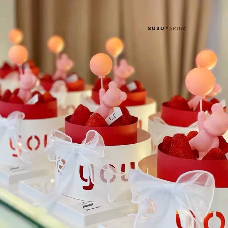 [Spot] love cake border Valentine's Day baking cake decoration set ...
