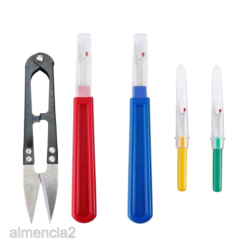 4Pcs Seam Ripper With Steel Yarn for Sewing/Embroidery/Cross Stitch ...