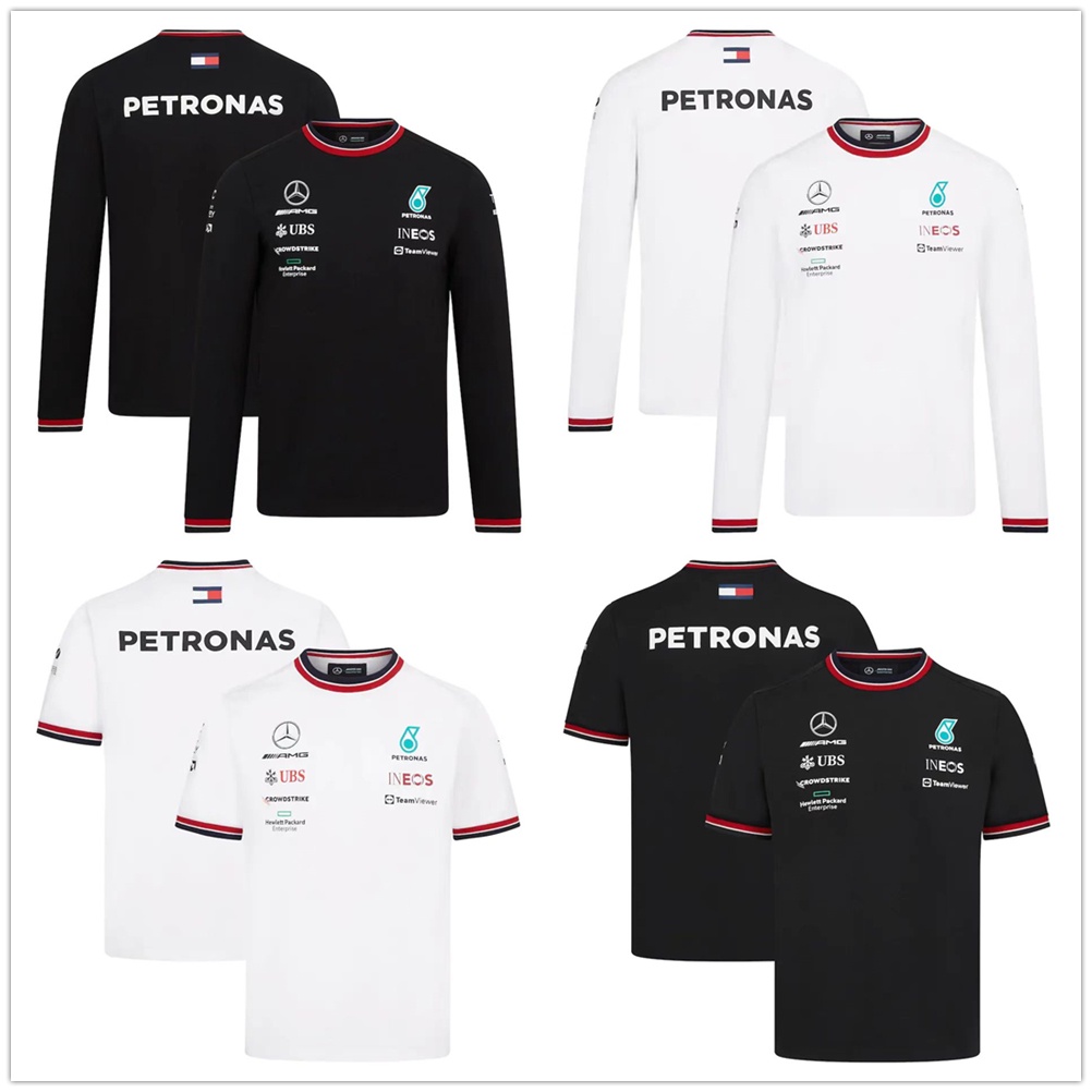 2022 2023 F1 Long sleeve Mercedes AMG Petronas F1 Team Polo big size 4xl 5xl | Shopee Philippines