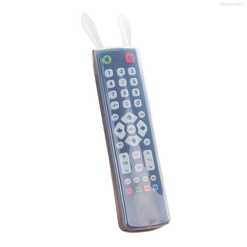 Remote Control Cover Decorative Ears Clear Waterproof Luminous Silicone ...