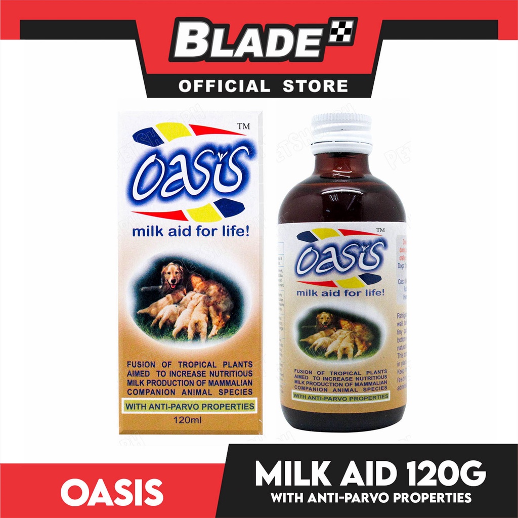 Oasis Milk Aid for Life 120ml with Anti-Parvo Properties | Shopee ...