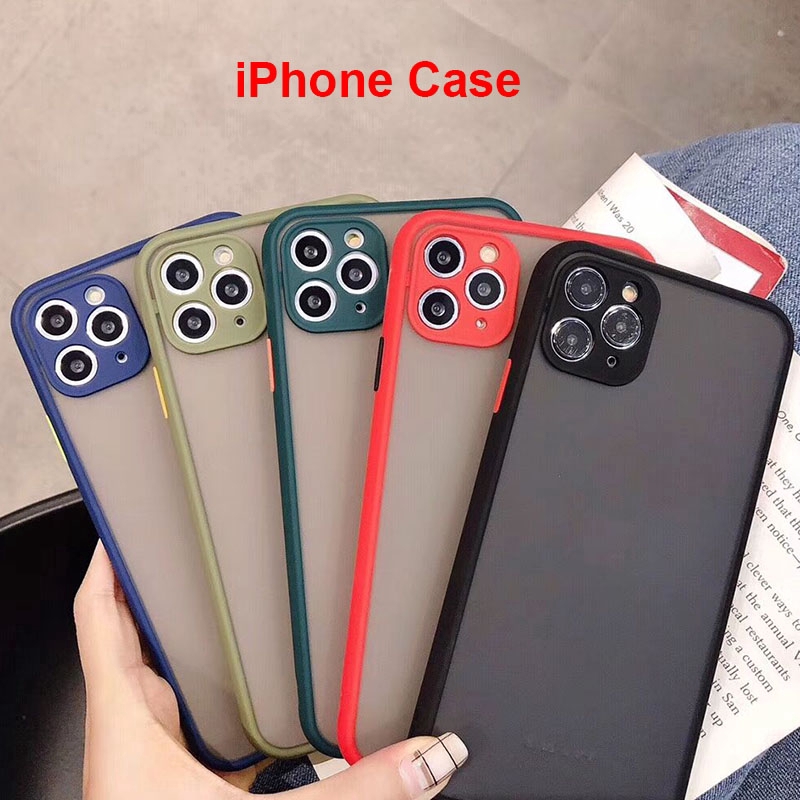 Casing iPhone 11 Pro Max X XR XS Max 7 8 Plus 6 6s Plus Matte Phone ...