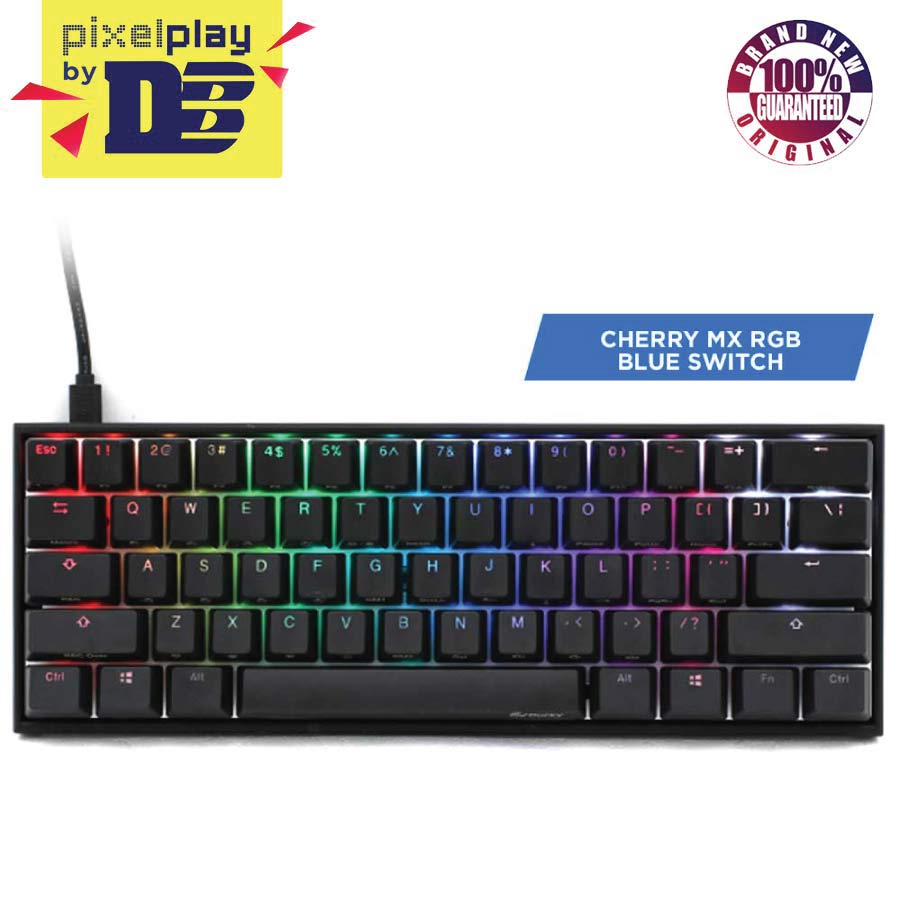 Ducky Mecha Mini V2 Mechanical Keyboard (Cherry MX RGB Blue Switch ...