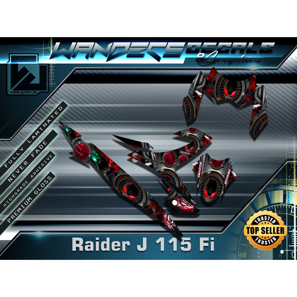 Raider J 115 Fi Decals Alienware Design | Shopee Philippines