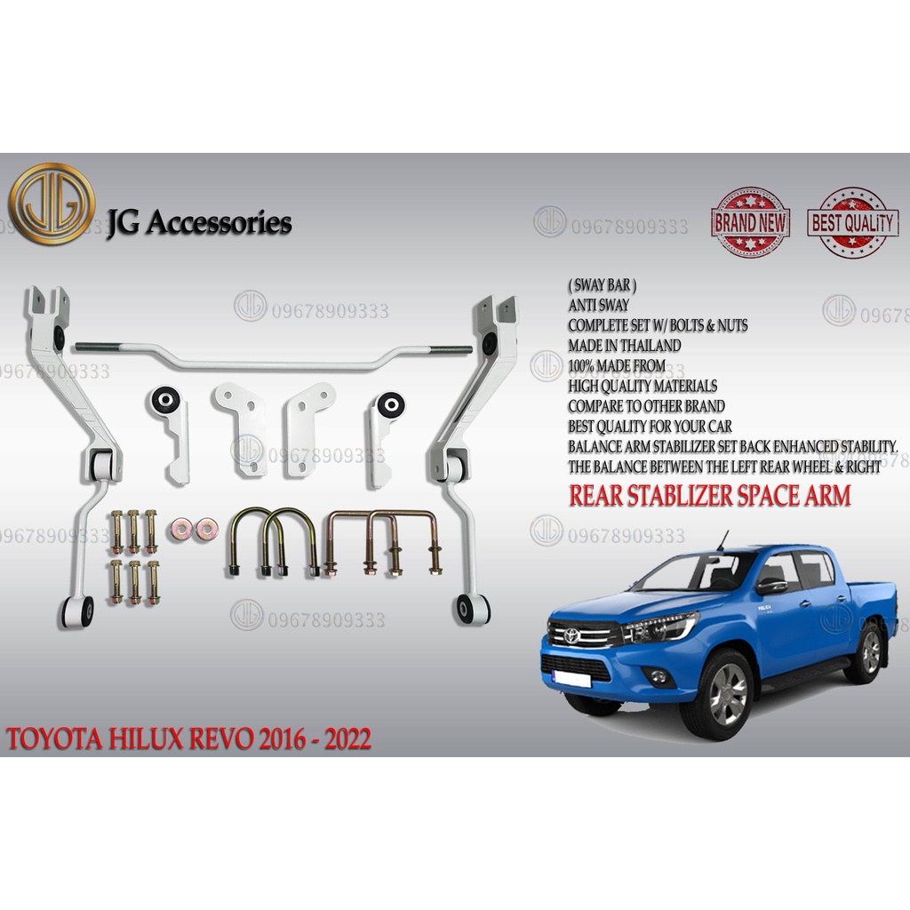 TOYOTA HILUX REVO/CONQUEST/ROCCO 2016-2021 WHITE BALANCING ARM/REAR ...