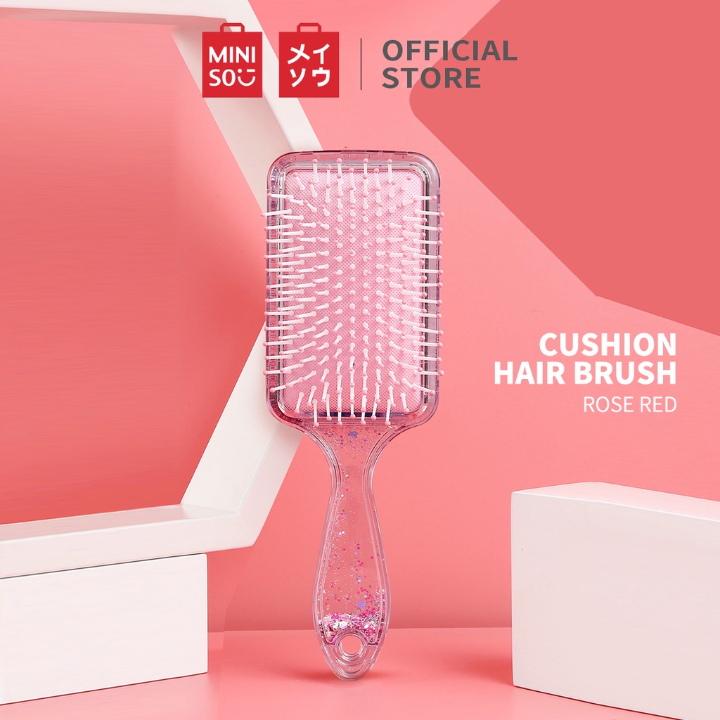 Miniso Hair Brush Pink Bomb Massage Brush Comb Miniso | Shopee Philippines