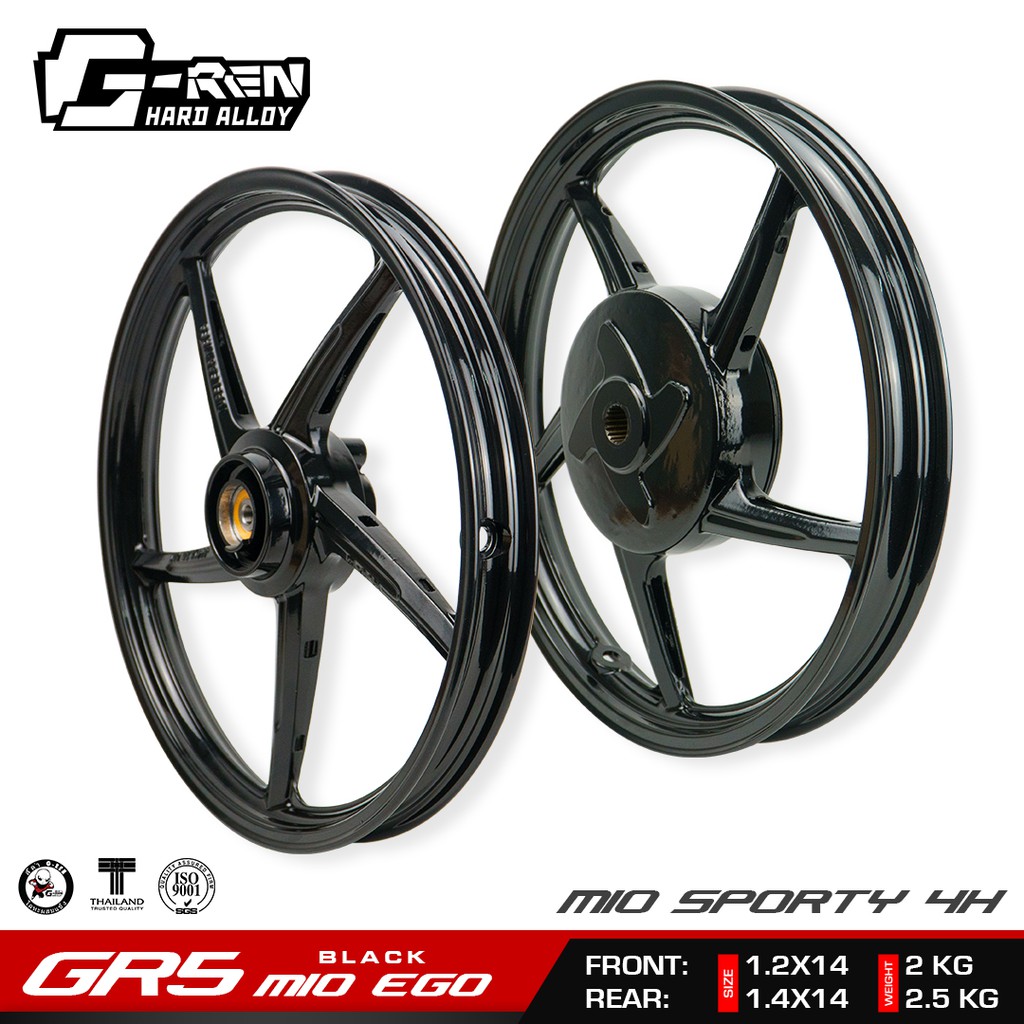 G-REN Mags Gr5 For Mio Sporty Mio Ego 4 Holes 1.2x1.4-14 | Shopee ...