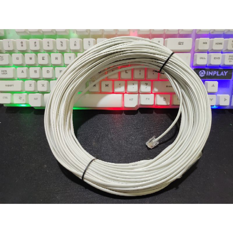 High Quality RJ11 Telephone Wire 4core best for Globe, PLDT, Modem and ...