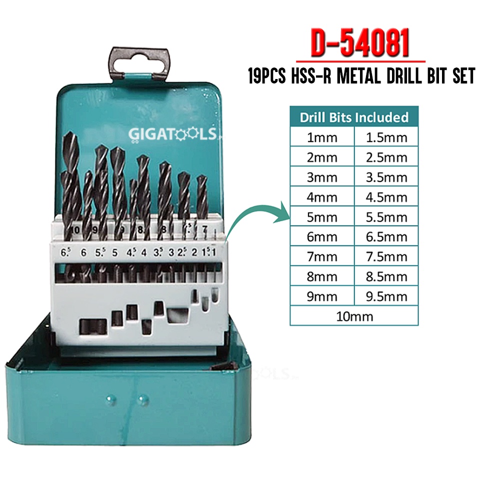 Makita HSS-R Metal and Combination Drill Bit set 13pcs/ 17pcs / 19pcs / 25pcs / 75pc (SOLD PER ...