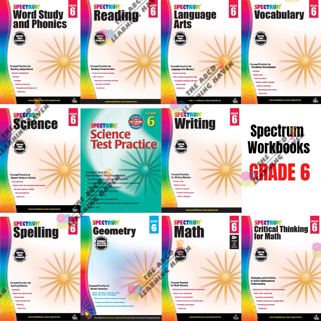 SPECTRUM Workbooks for Grade 6 | Shopee Philippines