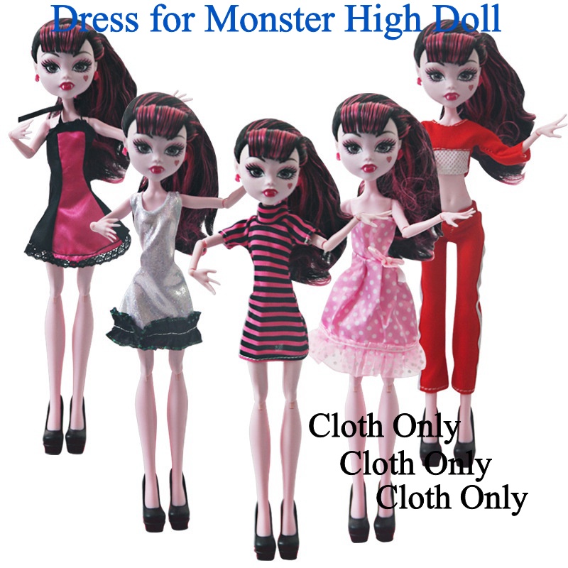 Princess BJD Doll clothes Elves Monster High School Doll Dress 30cm ...