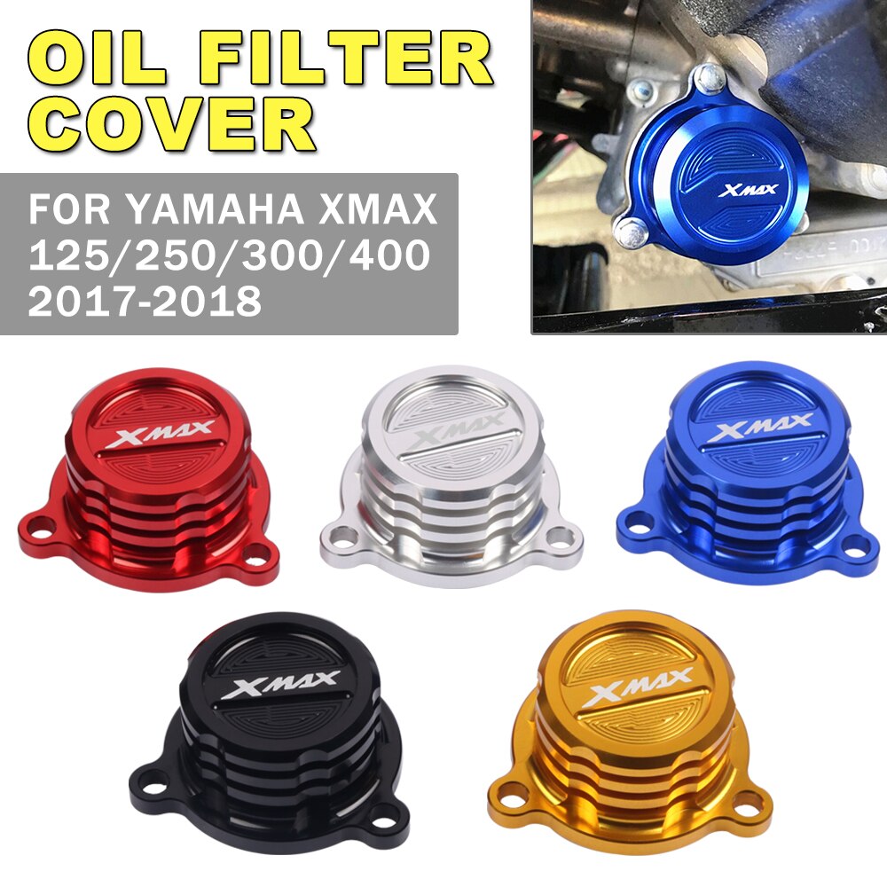 Motor engine oil fuel filter tank cover cap For Yamaha XMAX300 X-MAX ...