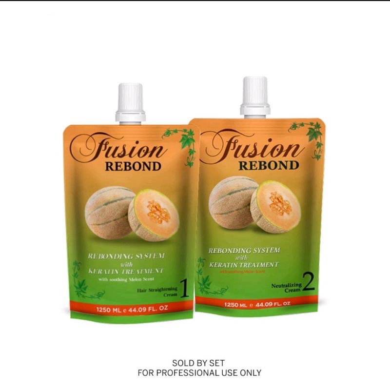 Fusion Rebond Set, Rebonding System with Keratin Treatment 1250mlx2 (#1 ...