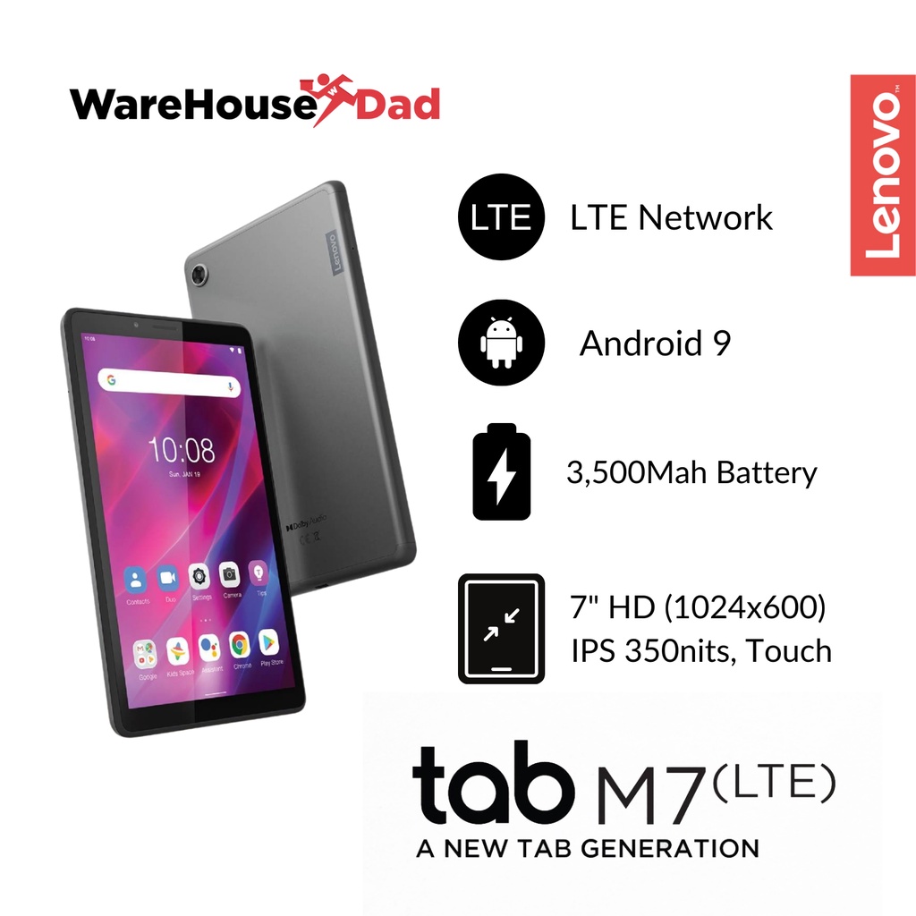 Lenovo Tab M7 LTE Android Tablet | Shopee Philippines