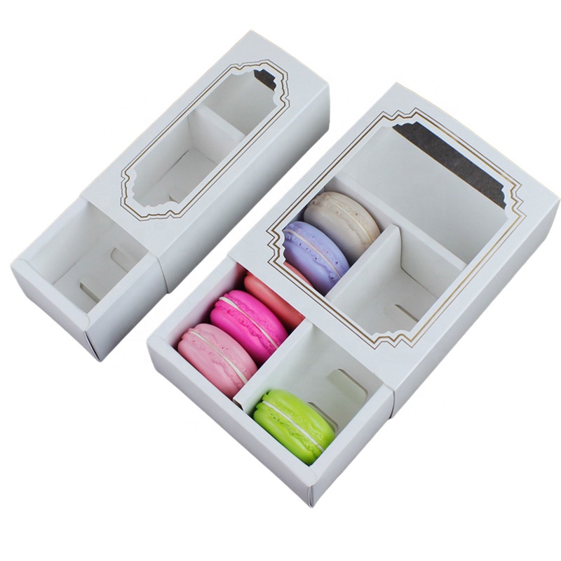 1pc Macaroon / Macaron Box Cupcake Cases Nougat (Complete Set) | Shopee ...